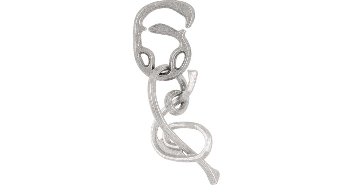 Mini Huzzle Enigma Silver